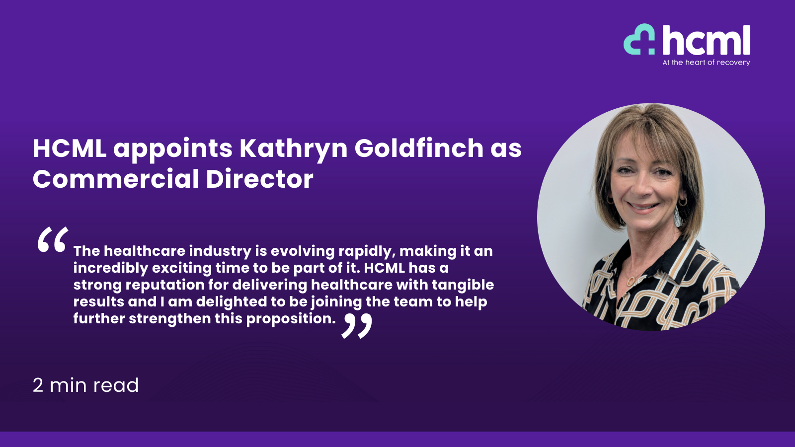 HCML appoints Kathryn Goldfinch Commercial Director - https://hcml.co.uk